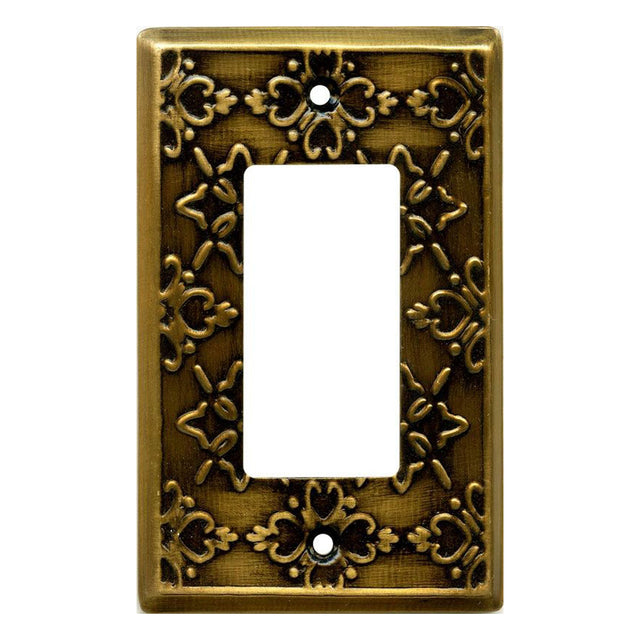 High-Quality Baroque Antique Brass GFCI Rocker Switch Plate Covers ...