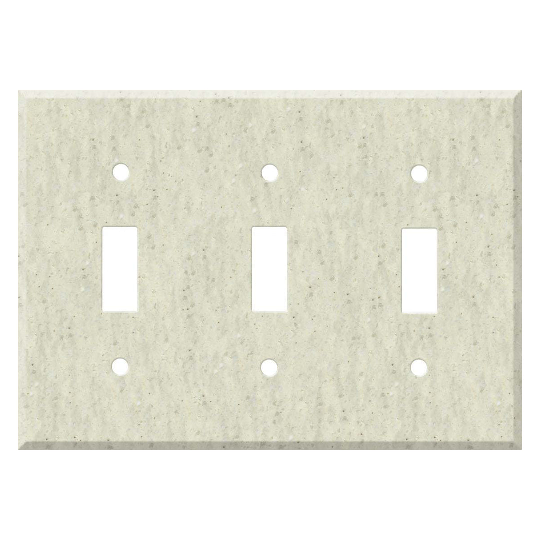 Stylish 3 Toggle Corian Clam Shell Light Switch Covers – Switch Hits