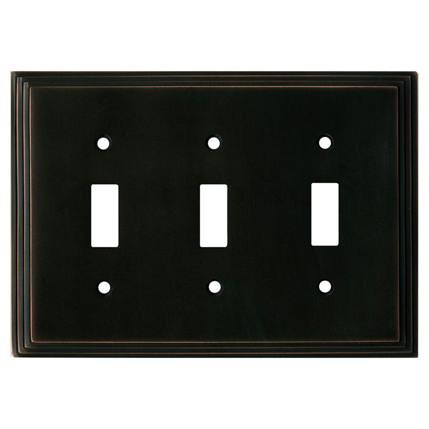 Triple Toggle Horizontal Light Switch, 3 Switch Wall Plate | Switch ...