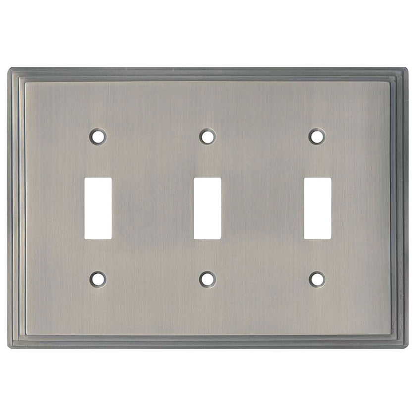 Triple Toggle Horizontal Light Switch, 3 Switch Wall Plate | Switch ...