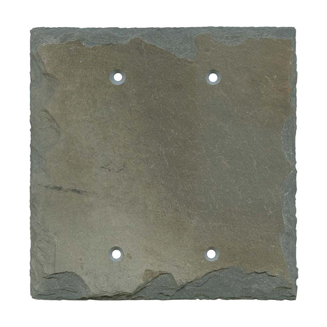 Double Blank Wallplate Covers Made from Recycled Slate in Vermont ...