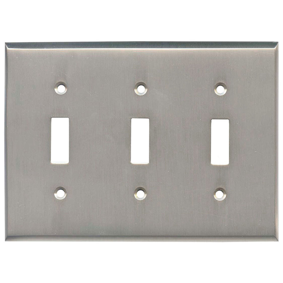 Triple Toggle Horizontal Light Switch, 3 Switch Wall Plate – Switch Hits